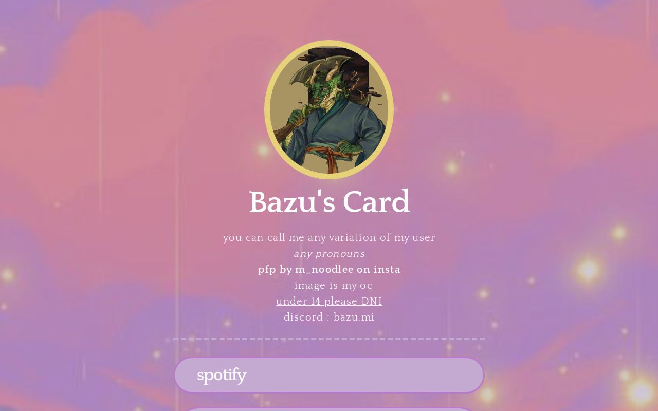 Baz's Card
